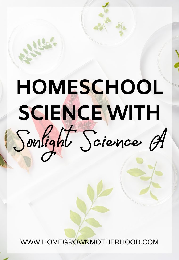Homeschool Science with Sonlight Science A