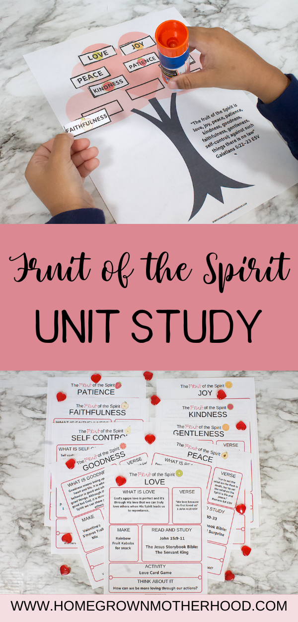 The Fruit Of The Spirit Unit Study