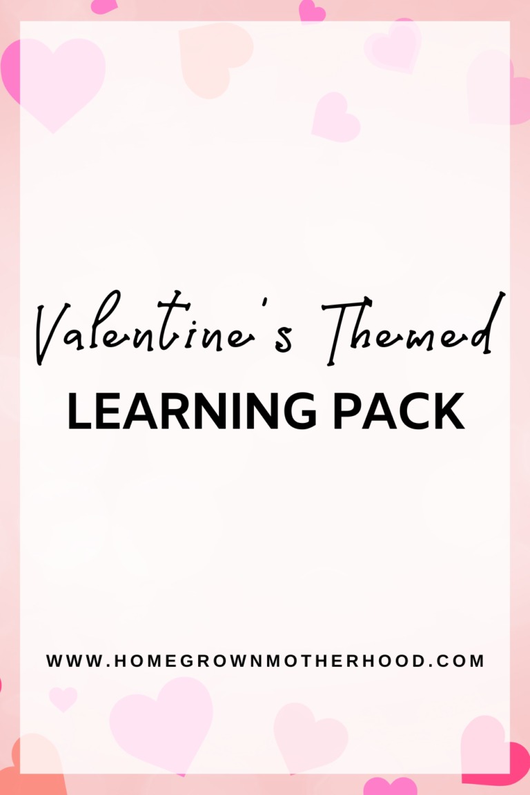 Valentine's Themed Learning Pack