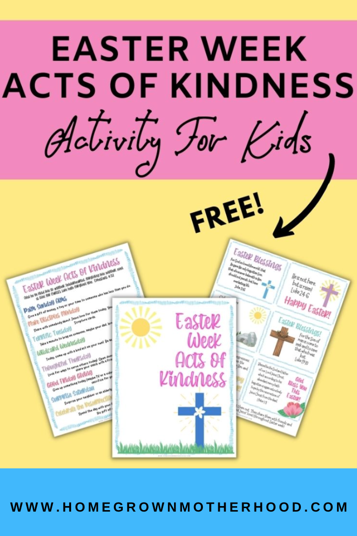 Easter Week Acts of Kindness