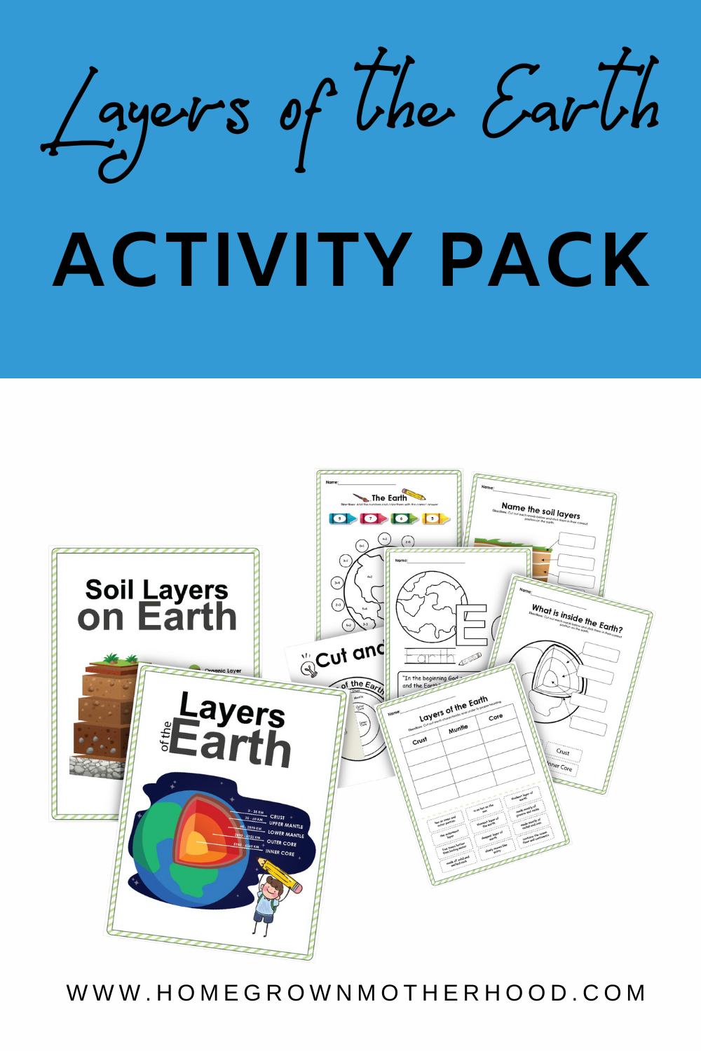 Layers Of The Earth Activity