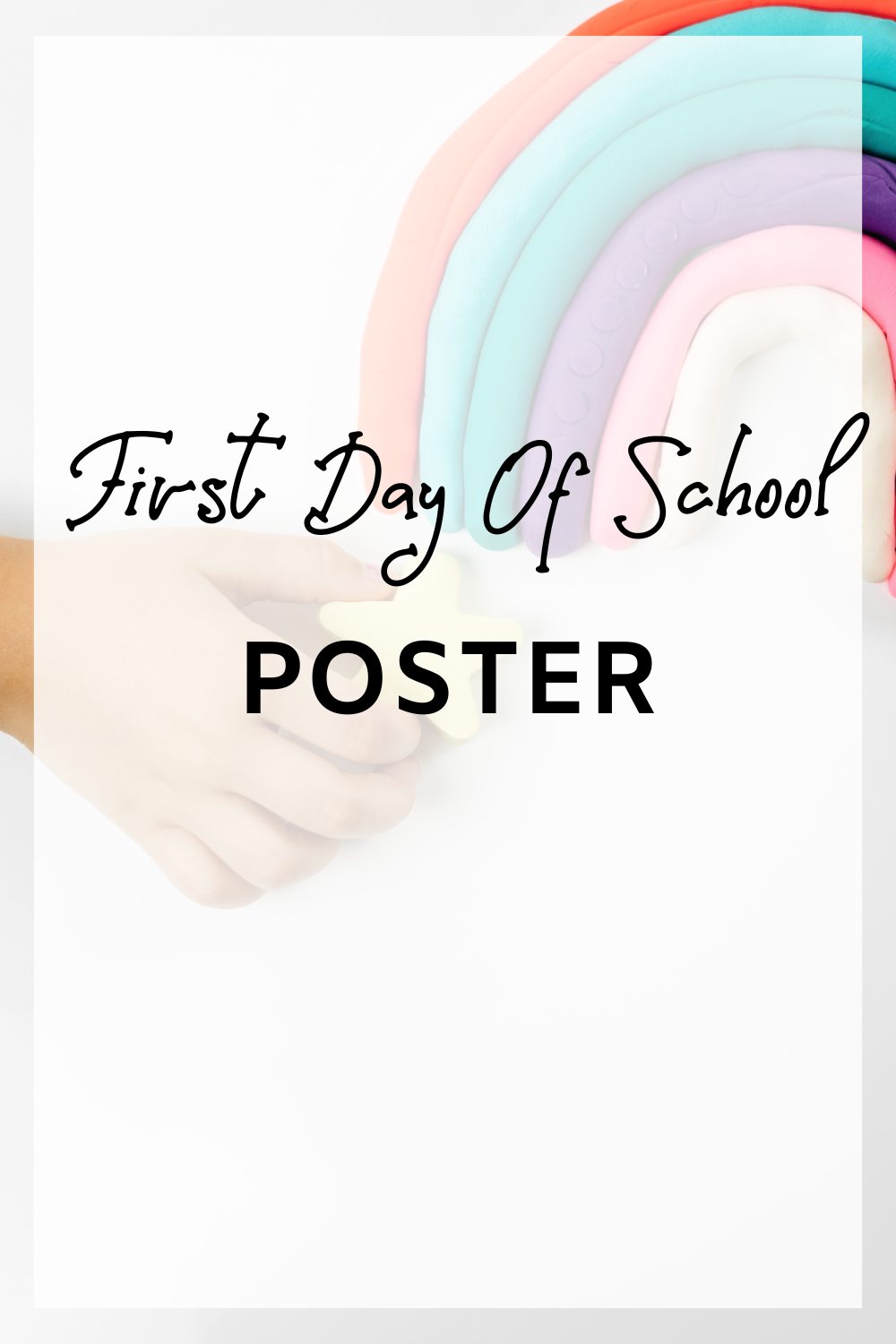 First Day Of School Poster