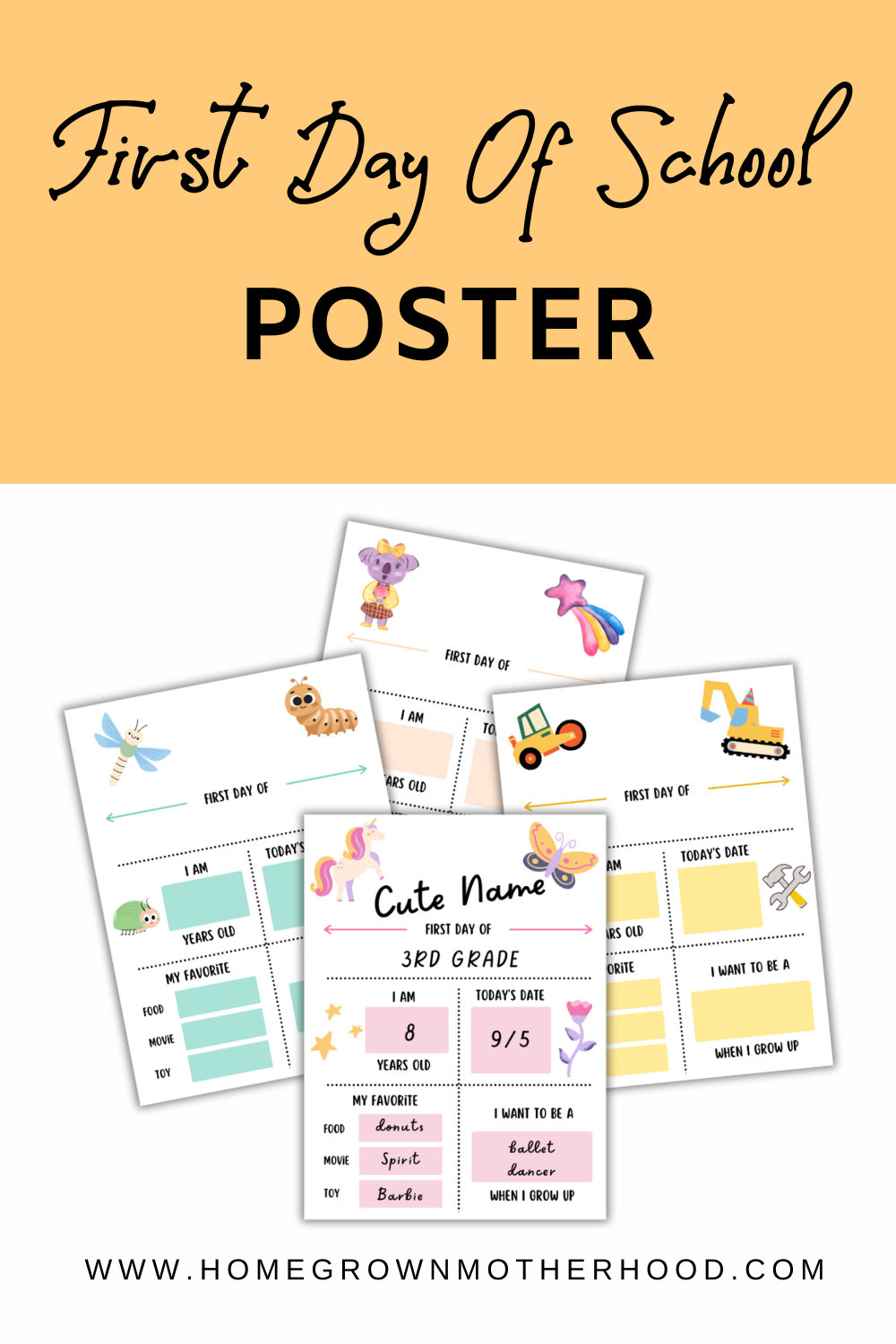 First Day Of School Poster