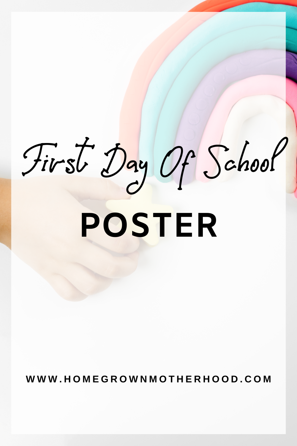 First Day Of School Poster