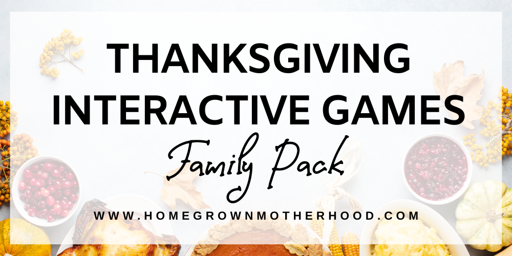 Thanksgiving Interactive Games Pack