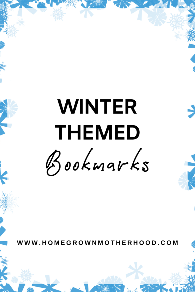Winter Themed Bookmarks