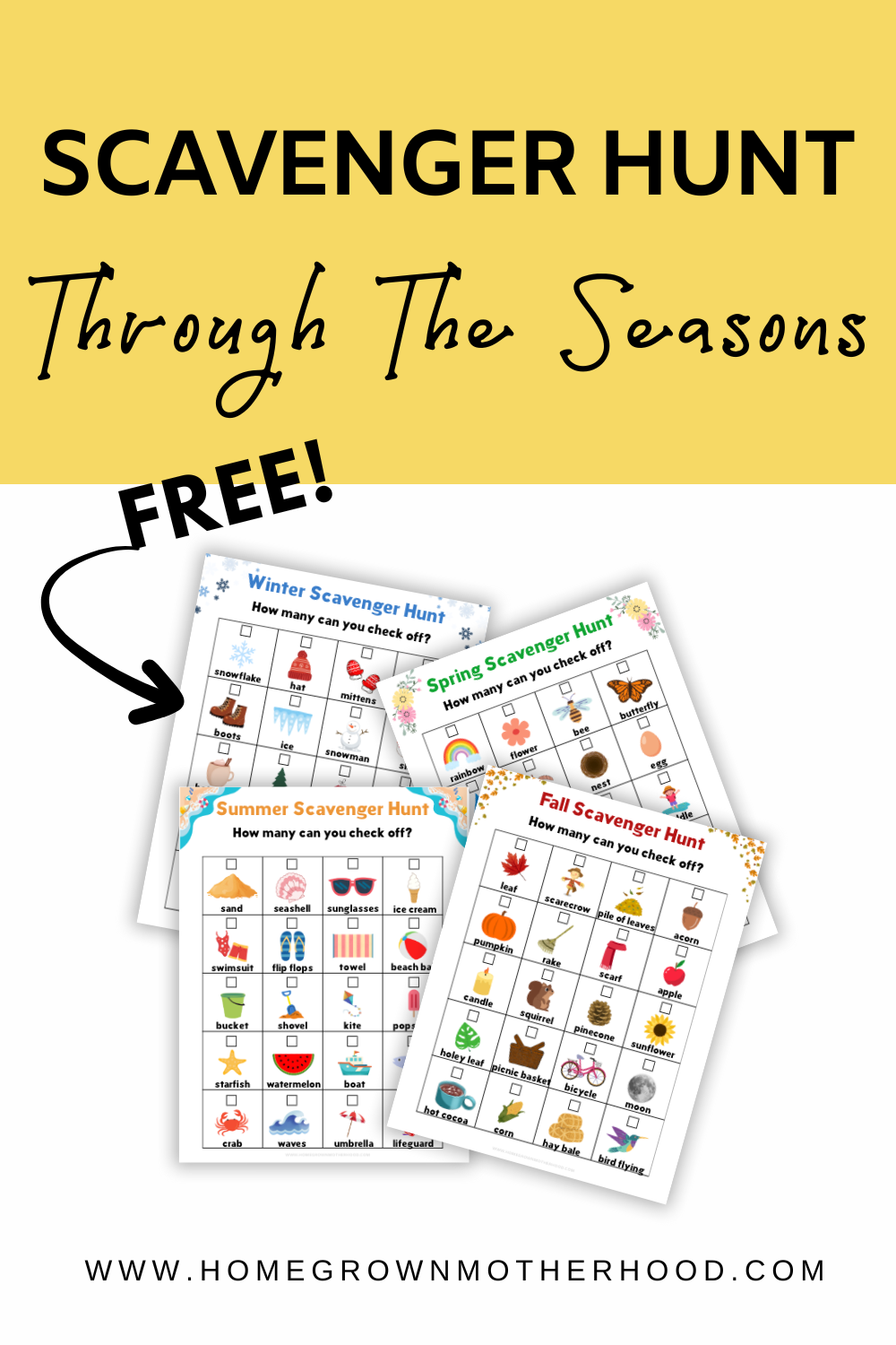 Scavenger Hunt Through The Seasons
