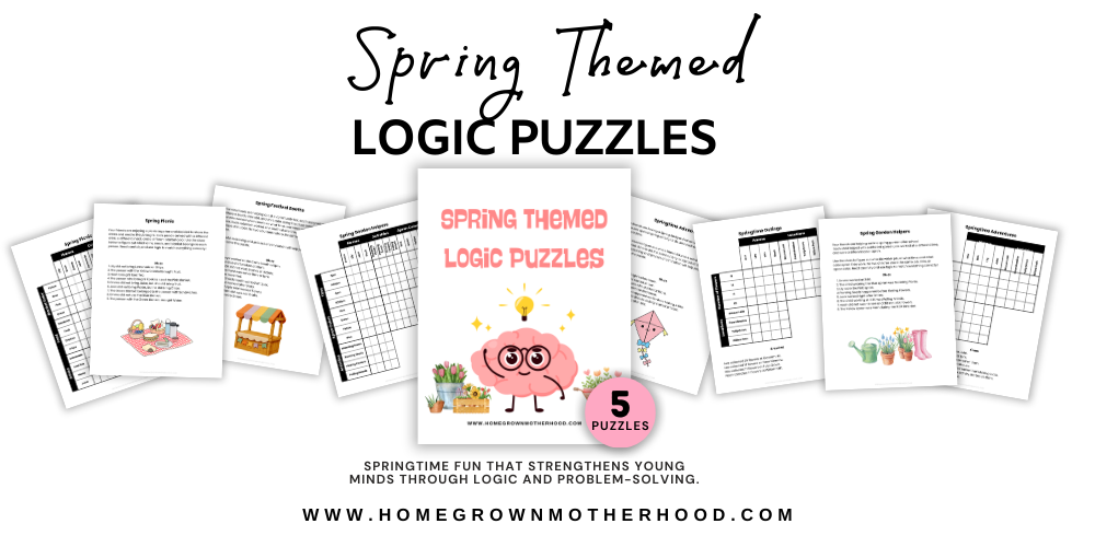 Spring Themed Logic Puzzles