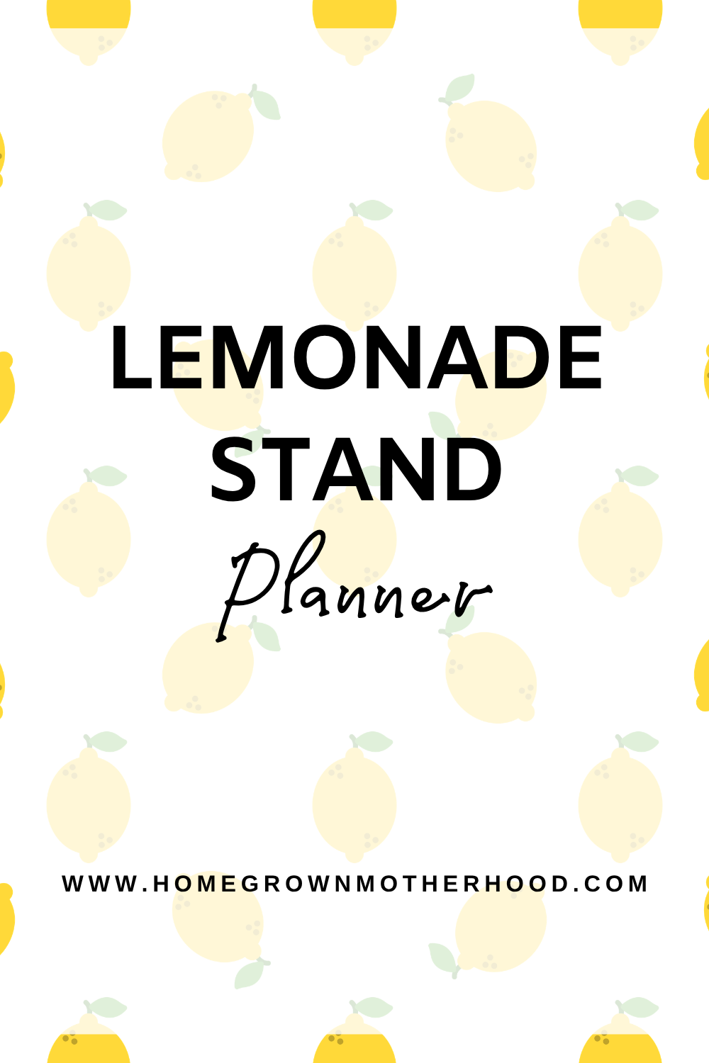 Lemonade Stand Planner
