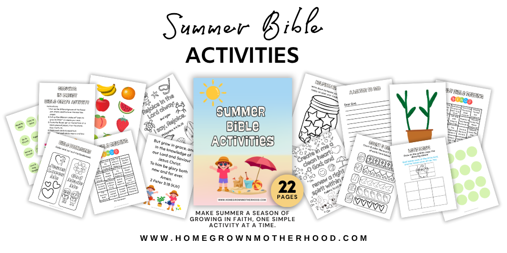 Summer Bible Activities