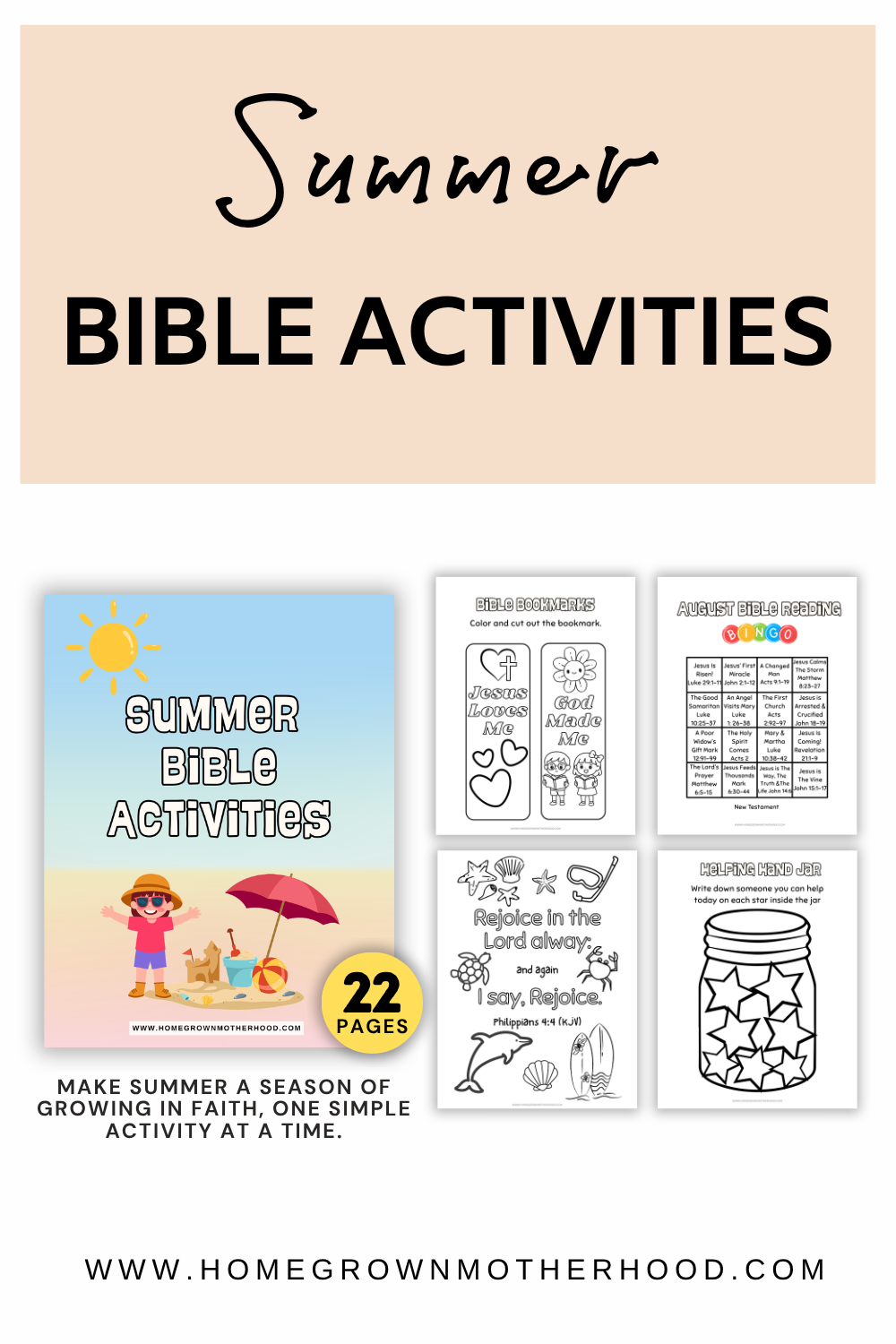 Summer Bible Activities